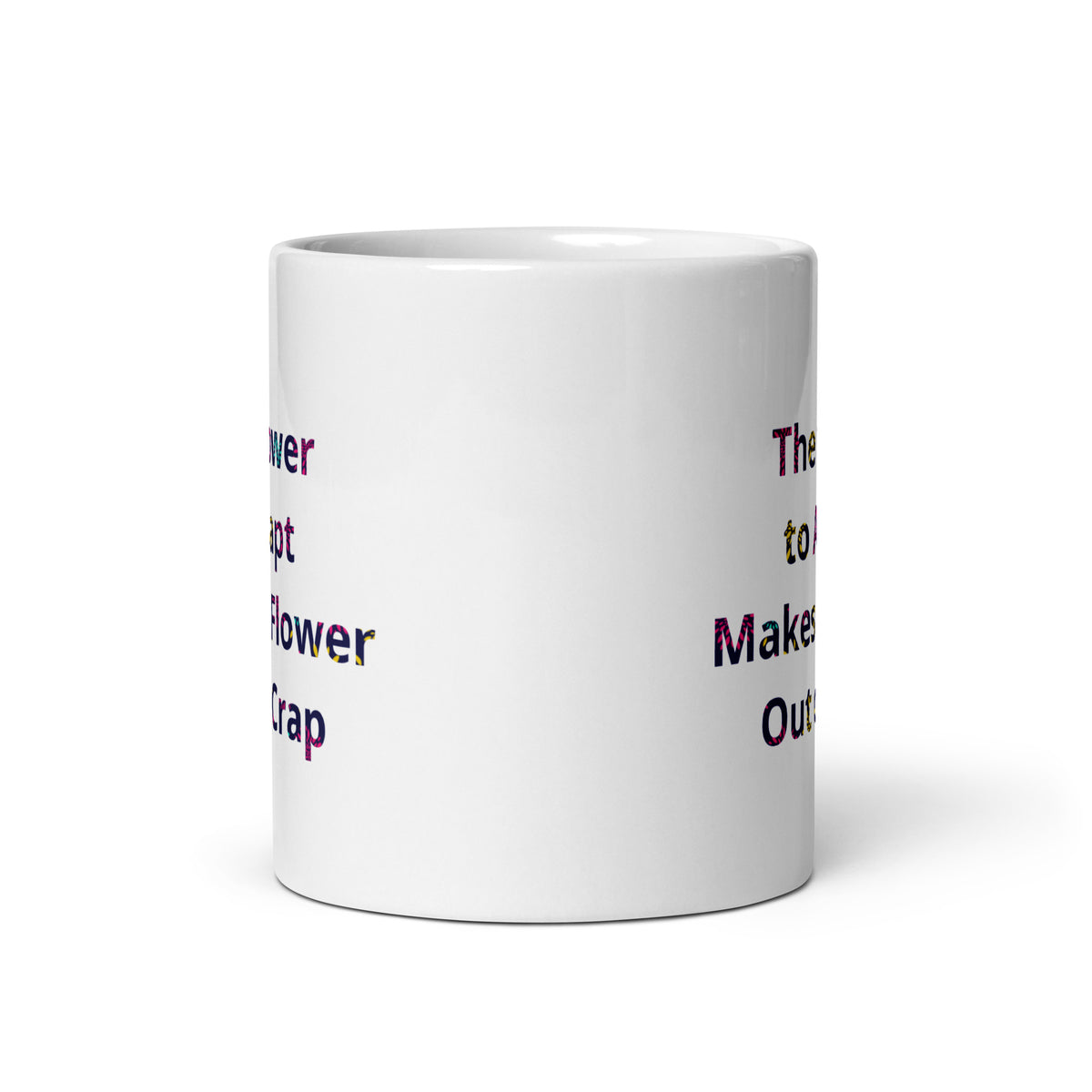 White Glossy Mug - The Power to Adapt – Code Purple Deals